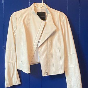 Club Monaco | Jackets & Coats | Club Monaco White Leather Jacket | Poshmark